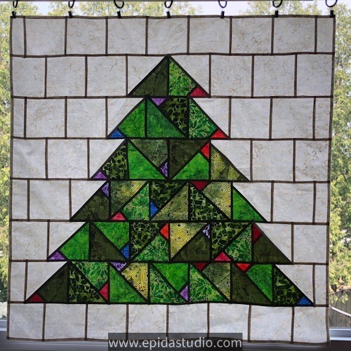 Christmas Tree Window Hanging Pattern | Epida Studio