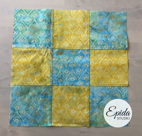 Nine Patch Pojagi Window Hanging | Epida Studio