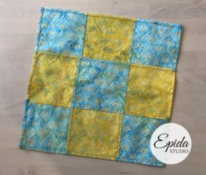 Nine Patch Pojagi Window Hanging | Epida Studio