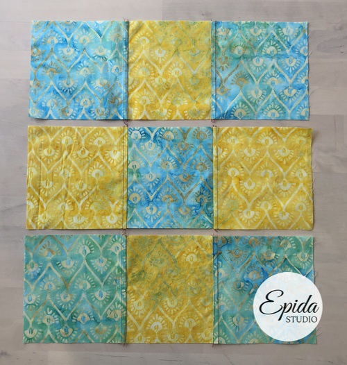 Nine Patch Pojagi Window Hanging | Epida Studio