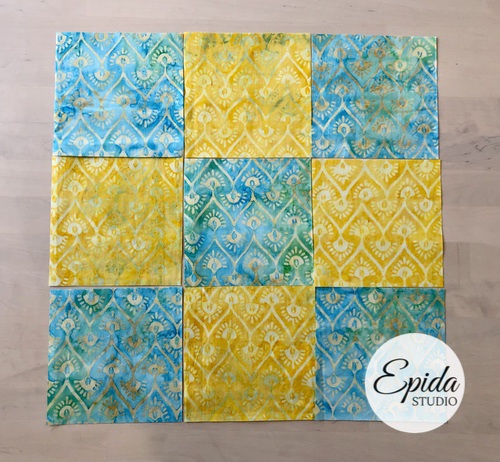 Nine Patch Pojagi Window Hanging | Epida Studio