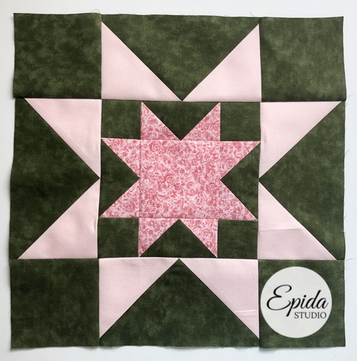 Pink and Green Twinkle Sampler Quilt | Epida Studio