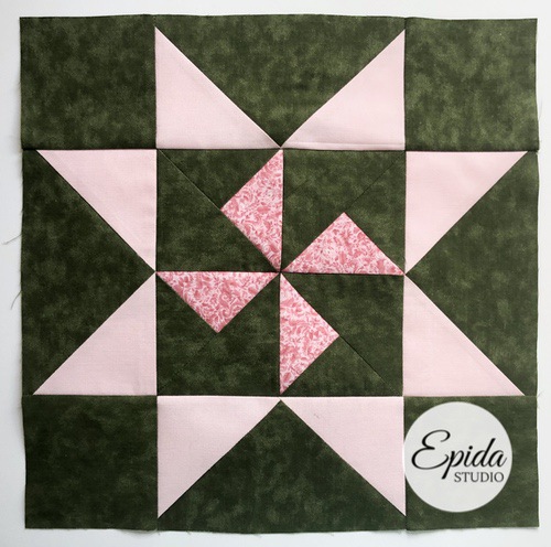 Pink and Green Twinkle Sampler Quilt | Epida Studio