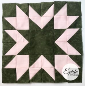 Pink and Green Twinkle Sampler Quilt | Epida Studio