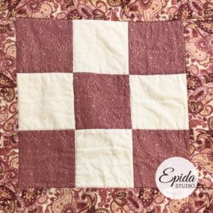 Pink Nine Patch Sampler Quilt | Epida Studio