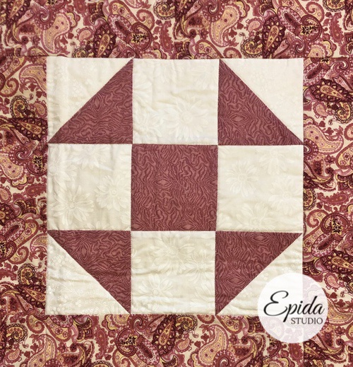 Pink Nine Patch Sampler Quilt | Epida Studio