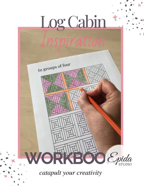 Log Cabin Quilt Block Workbook | Epida Studio