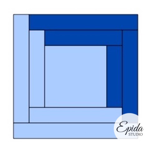 Log Cabin Quilt Block Variations | Epida Studio