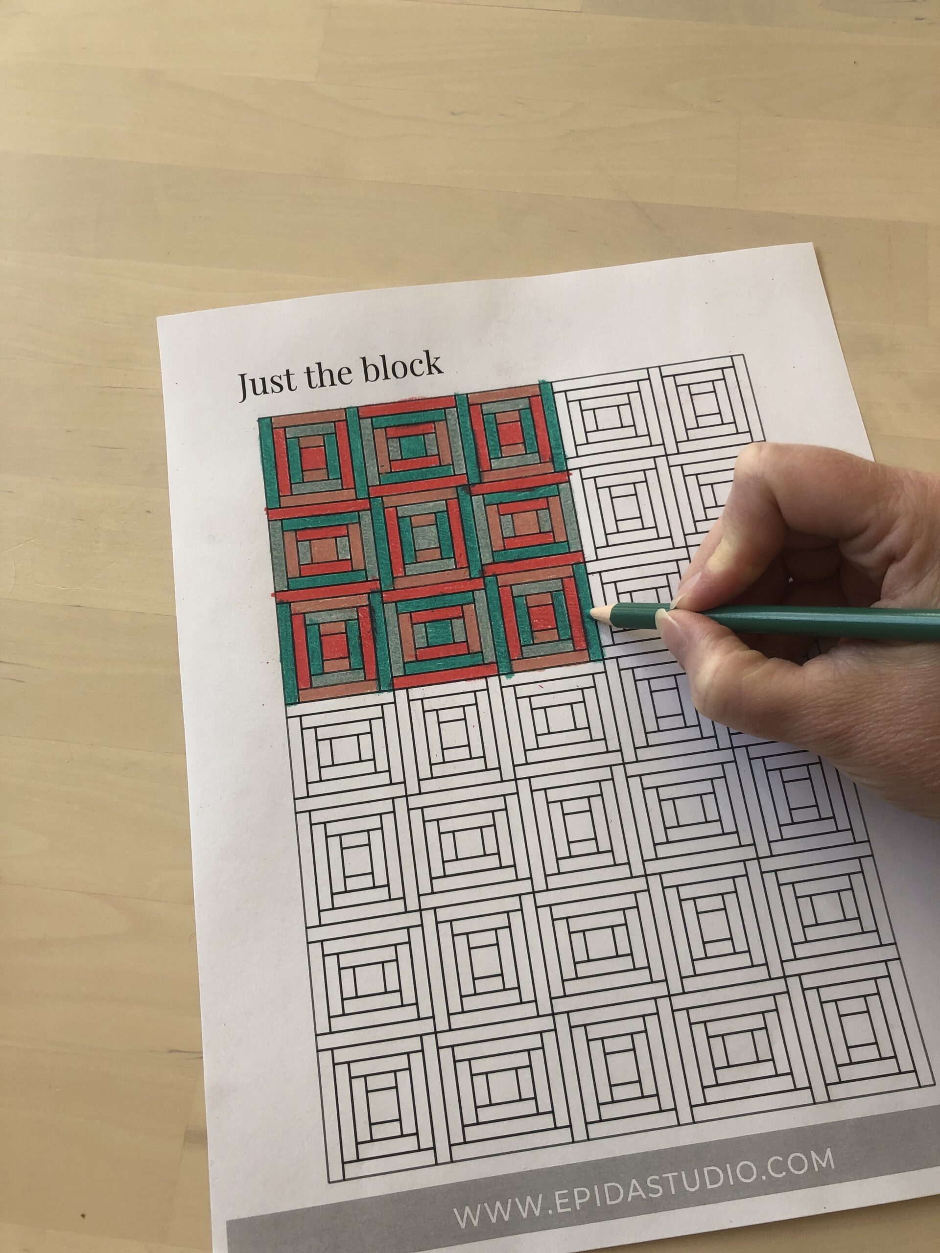 Courthouse Steps Quilt Block Workbook | Epida Studio Courthouse Steps Quilt Block Workbook | Epida Studio