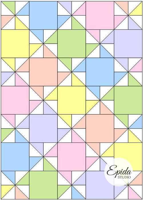 Pinwheel Quilt Block Tutorial | Epida Studio