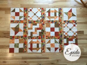 Adding sashing to a quilt top | Epida Studio