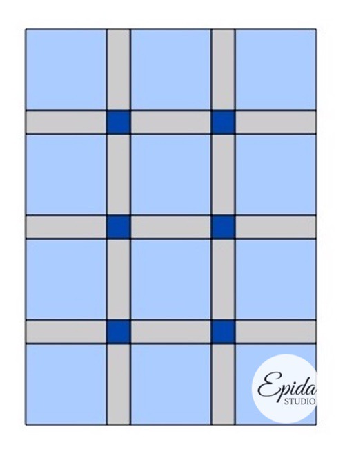 Two ways to add cornerstones to a quilt top | Epida Studio