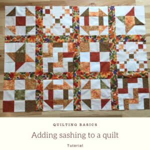 Adding sashing to a quilt top | Epida Studio