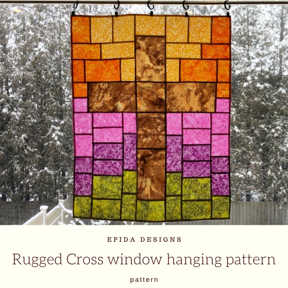 Rugged Cross window hanging pattern | Epida Studio