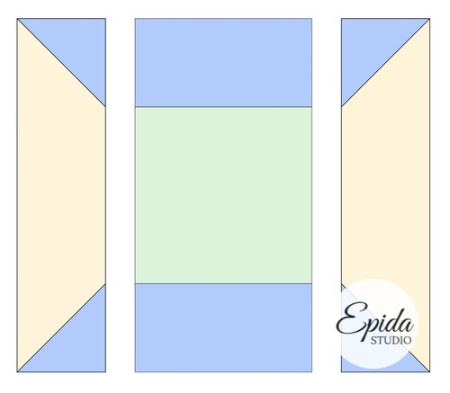 Double Spools Quilt Block Tutorial | Epida Studio