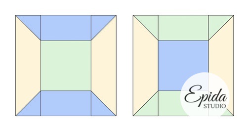 Double Spools Quilt Block Tutorial | Epida Studio