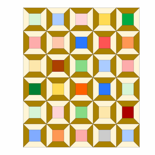 Double Spools Quilt Block Tutorial | Epida Studio