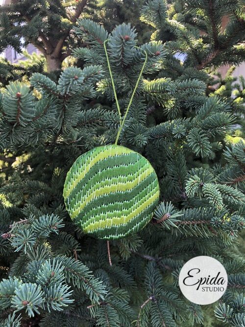 Bargello 2 Christmas Ornaments | Epida Studio