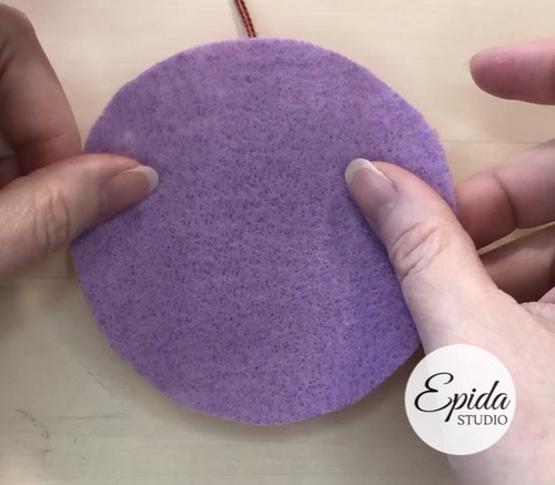 Finishing Embroidery with a Felt Backing | Epida Studio