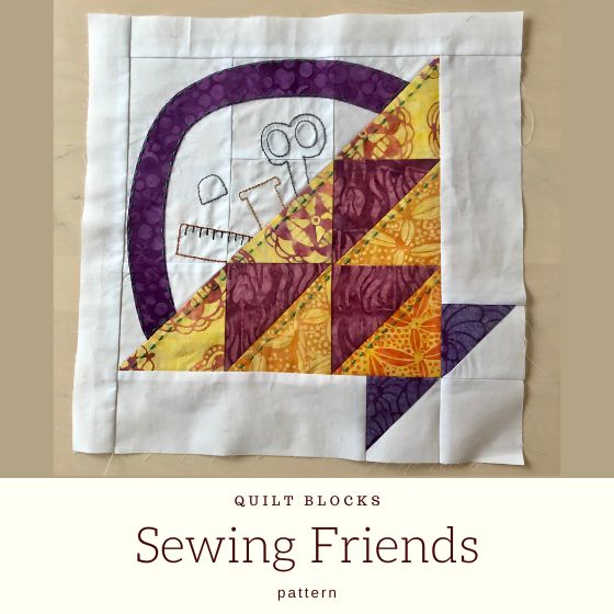 Sewing Friends Quilt Block | Epida Studio