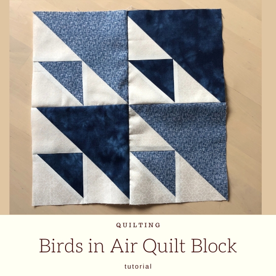 Birds in Air Quilt Block | Epida Studio