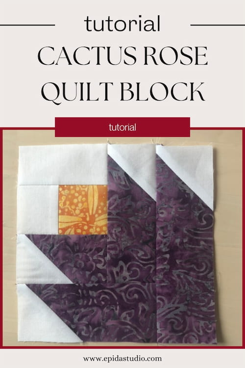 Rose Quilt Block Pattern
