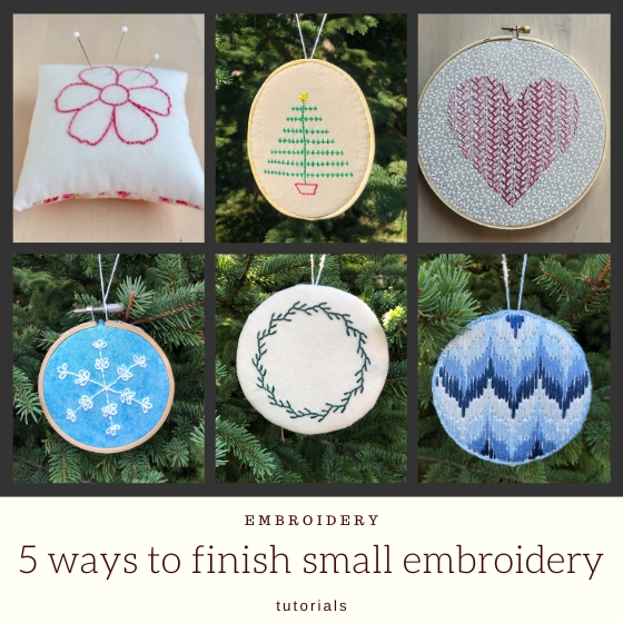 Five ways to finish your small embroidery | Epida Studio