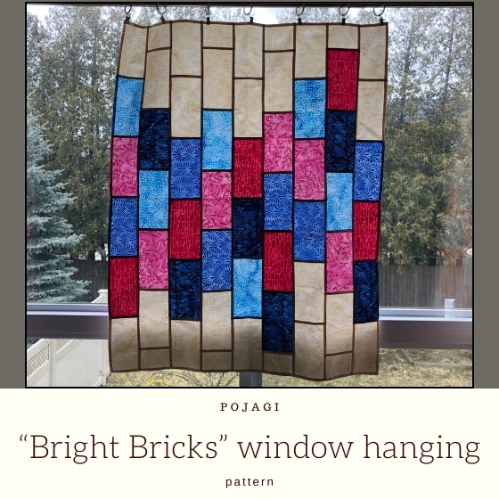 Bright Bricks window hanging pattern | Epida Studio