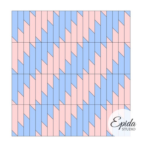 Delectable Mountains Quilt Block Tutorial | Epida Studio