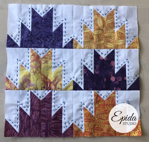 Hiking Quilt Block Pattern