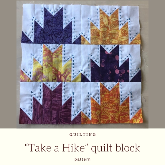 Take a Hike Quilt Block | Epida Studio