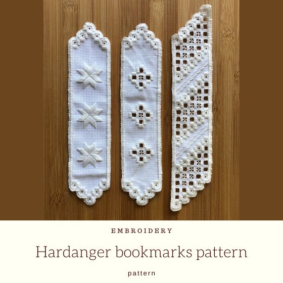 Hardanger Bookmarks Pattern | Epida Studio