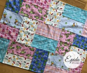 Make a patchwork receiving blanket | Epida Studio