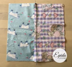 Make a patchwork receiving blanket | Epida Studio