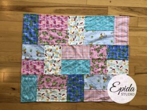 Make a patchwork receiving blanket | Epida Studio
