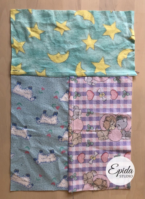 Make a patchwork receiving blanket | Epida Studio