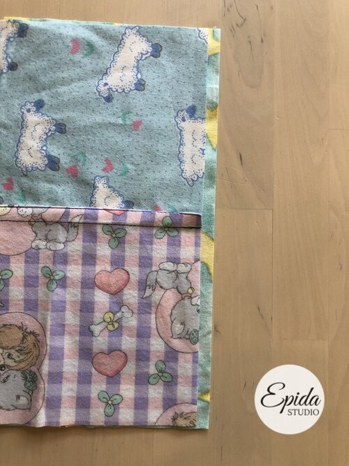 Make a patchwork receiving blanket | Epida Studio