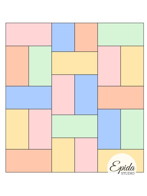 Make a patchwork receiving blanket | Epida Studio