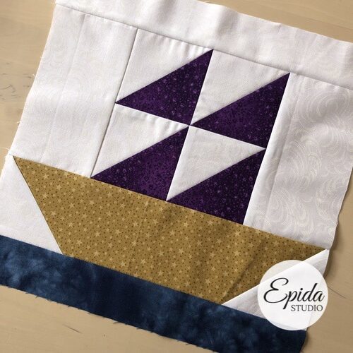 Ship Quilt Block Tutorial | Epida Studio