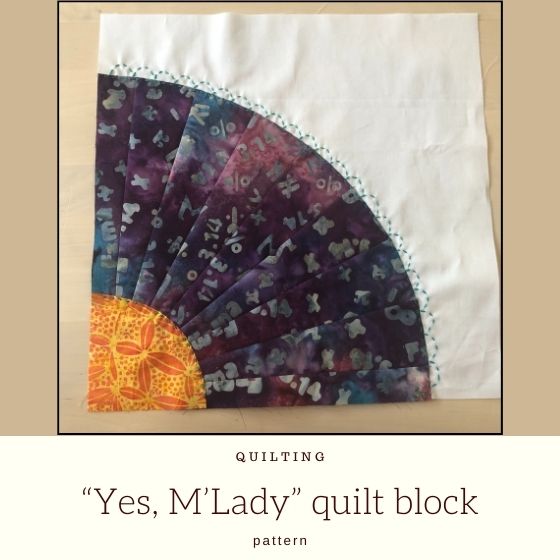 Yes, M'Lady Quilt Block | Epida Studio