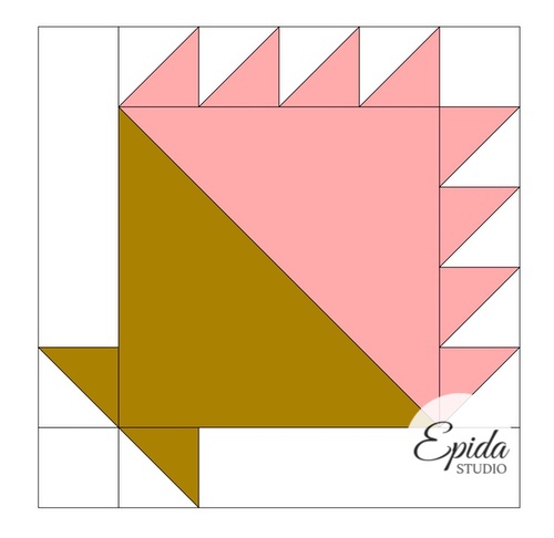 Cake Stand Quilt Block Tutorial | Epida Studio