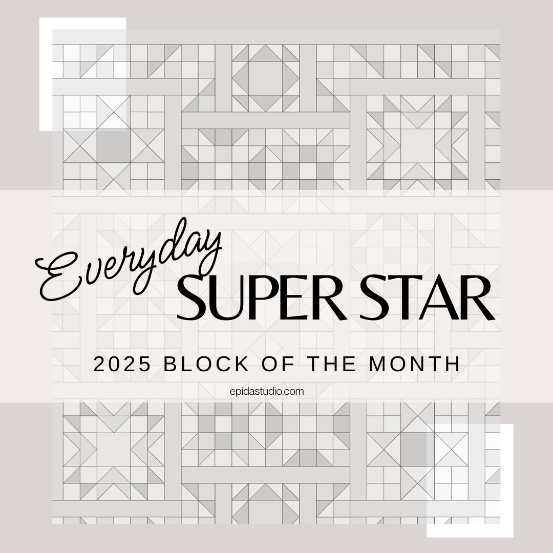 Everyday Super Star Quilt Pattern | Epida Studio