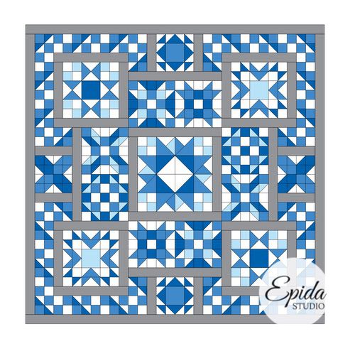 Everyday Super Star Quilt Pattern | Epida Studio
