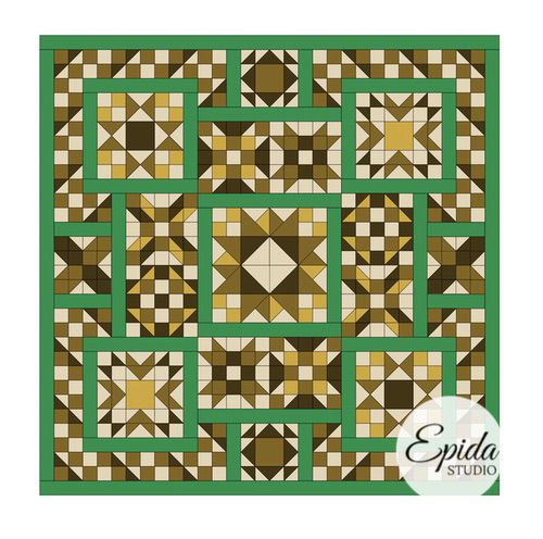 Everyday Super Star Quilt Pattern | Epida Studio