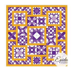 Everyday Super Star Quilt Pattern | Epida Studio