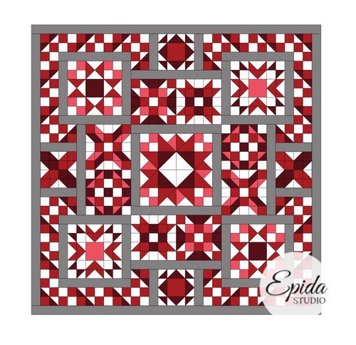 Everyday Super Star Quilt Pattern | Epida Studio