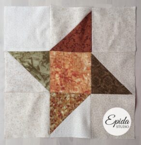 Five 9-patch quilt blocks | Epida Studio