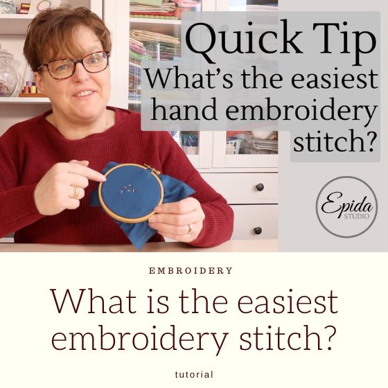 What is the easiest embroidery stitch? | Epida Studio