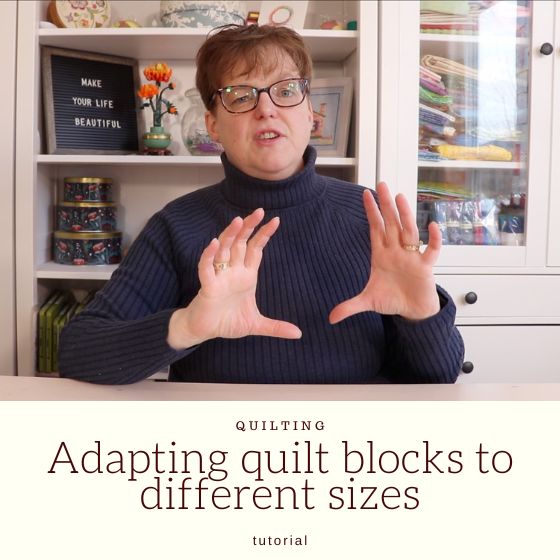 Adapting a quilt block to a different size | Epida Studio