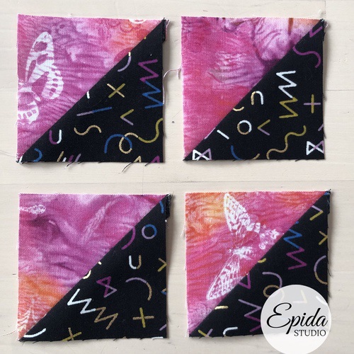 5" Churn Dash Quilt Block Tutorial | Epida Studio